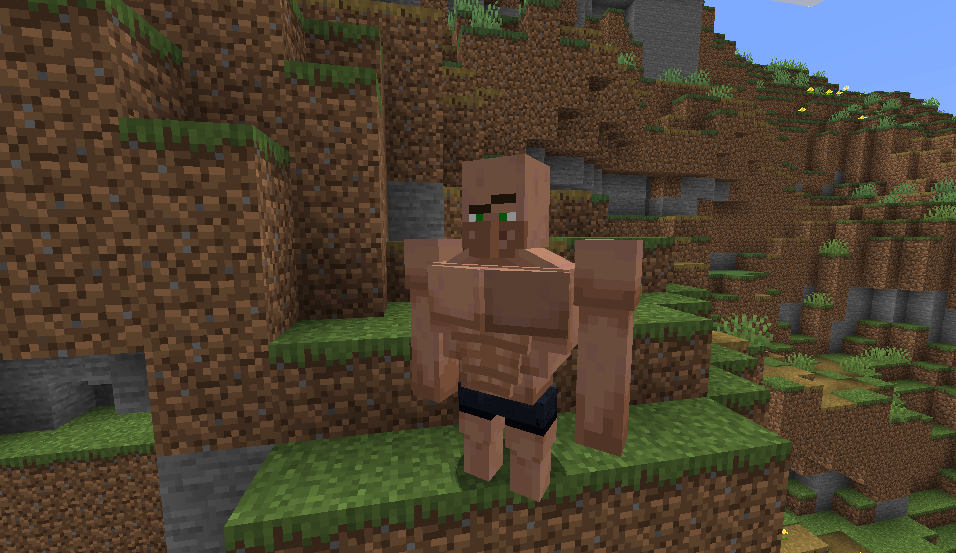 Галерея Gigachad Villager — Minecraft Ресурспаки — MetaMods