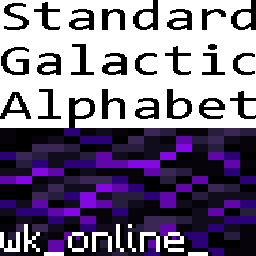 Download Standard Galactic Alphabet font — Minecraft Resourcepacks ...